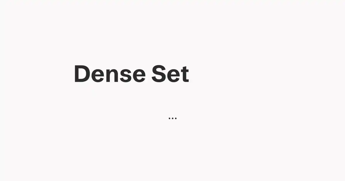 Dense Set